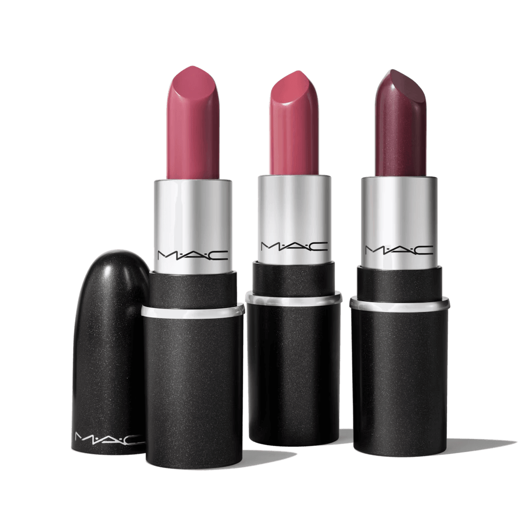 Mac cosmetics lustrelite mini lipstick trio pink | ColorShow
