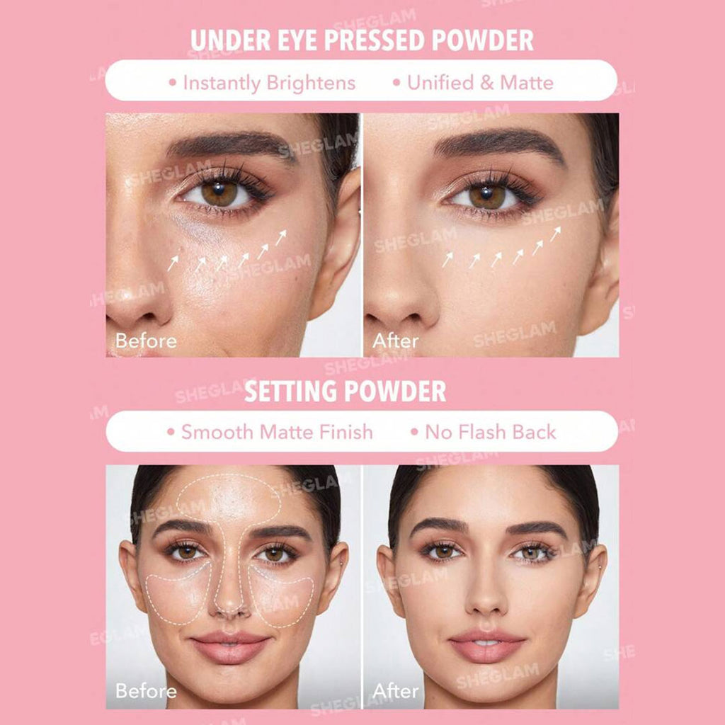 Sheglam insta-ready face & under eye setting powder | ColorShow